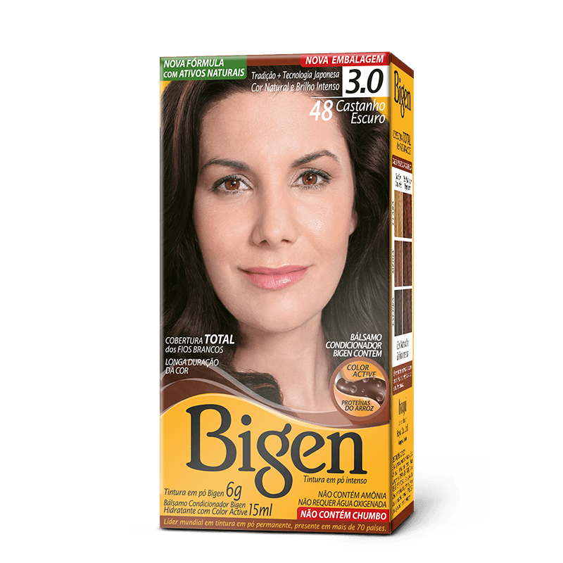 Tinta Bigen 6g 3.0 48 Cast.Escuro - Cless - Shopping dos Cosméticos