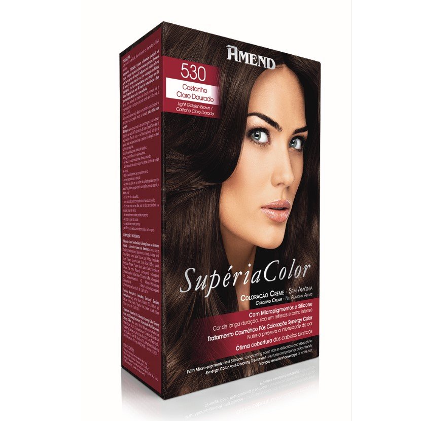 Tonalizante Superia Color 530 Castanho Claro Dourado - Amend