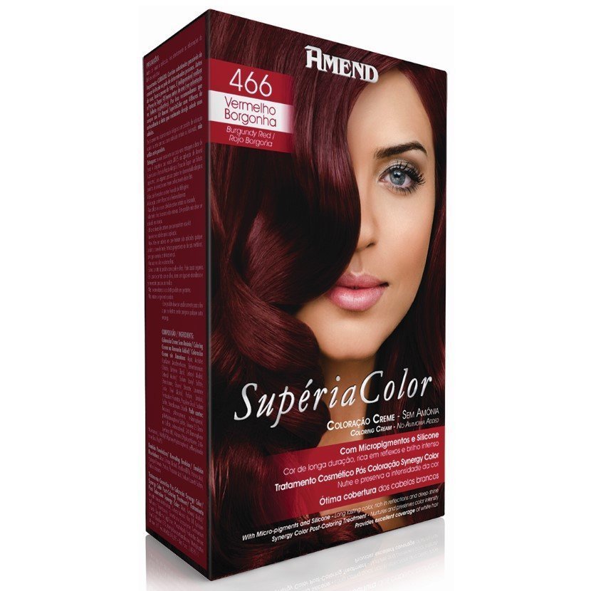 Tonalizante Superia Color 466 Vermelho Borgonha - Amend - Shopping dos ...