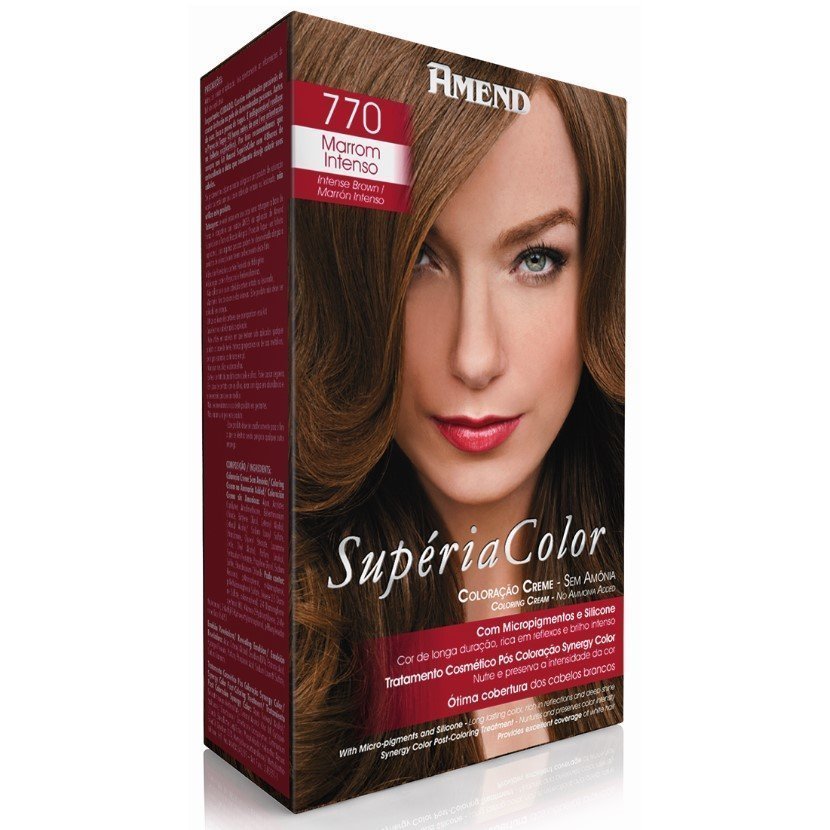 Tonalizante Superia Color 770 Marrom Intenso - Amend - Shopping dos ...